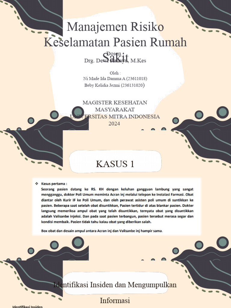 Manajemen Risiko RS - Made Ida & Beby | PDF | Sains & Matematika