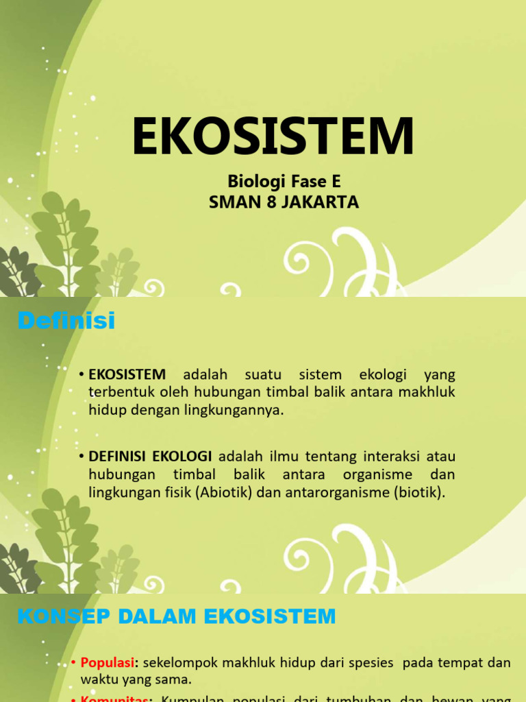 Eko Sistem | PDF | Sains & Matematika