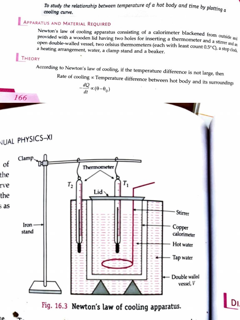 Newton's Law of Cooling Experiment | PDF | Temperature | Thermometer