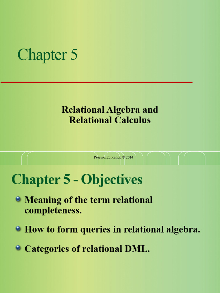 ch5 | Download Free PDF | Relational Model | Databases