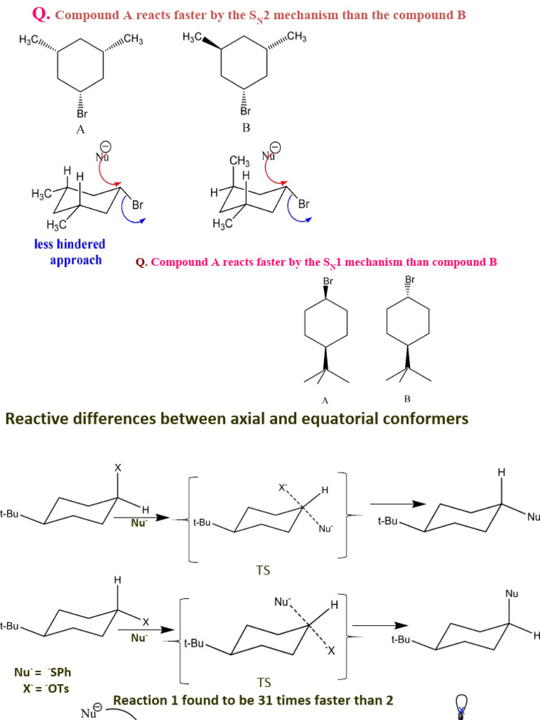 Compound A Reacts Faster by The S 1 Mechanism Than Compound B | PDF ...