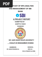 NPA Management at SBI (2013-2023) | PDF | Banks | Reserve Bank Of India