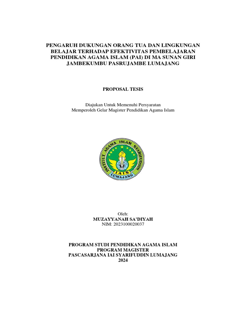 Muzayyanah Sa'Diyah Kuantitatif | PDF | Seni