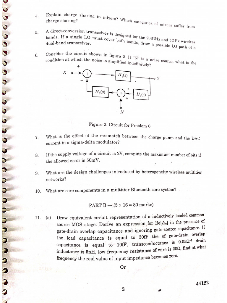 Vlsi Question Paper (1) - 6-10 | PDF