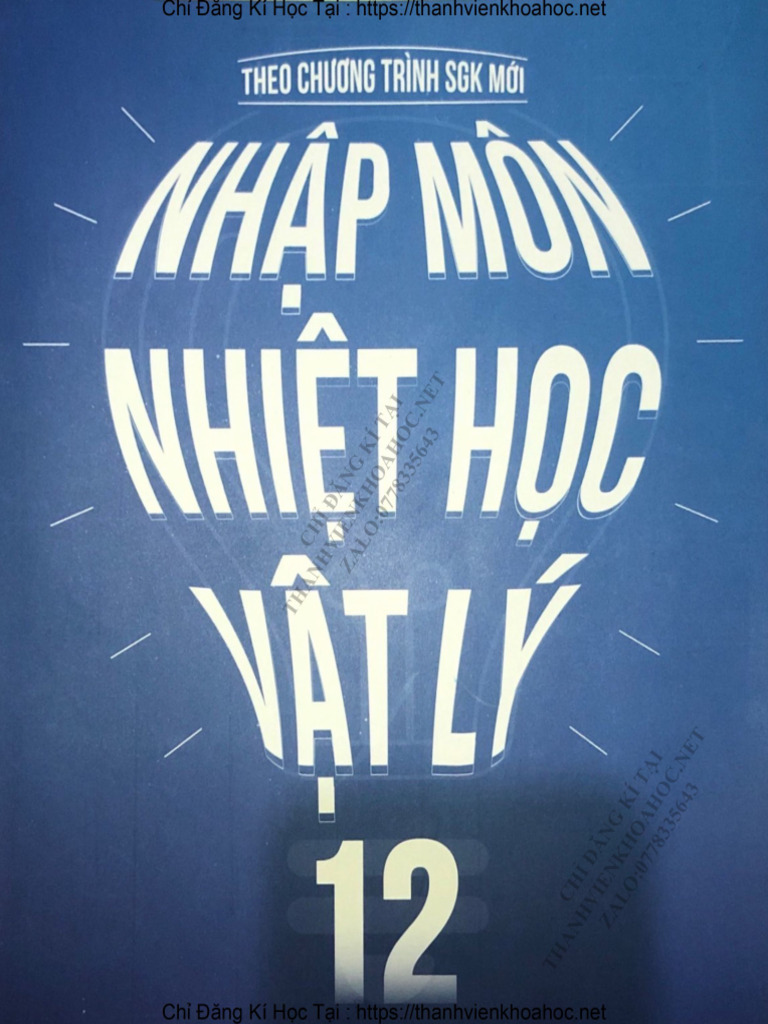 Nhập Môn Nhiệt Học Vật Lý 12 Thầy Vna Sgk Mới | PDF
