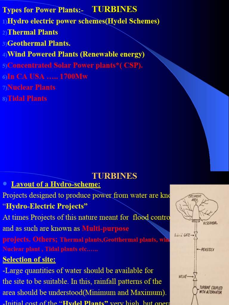 TURBINES | PDF | Hydroelectricity | Power Station