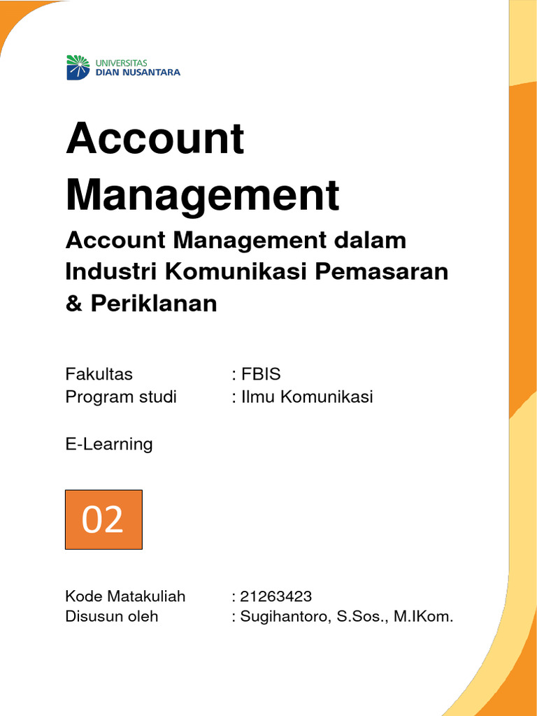 2-Modul Perkuliahan 2 Account Management - Undira | PDF | Bisnis ...