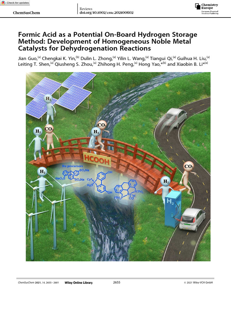 ChemSusChem - 2021 - Guo - Formic Acid As A Potential On Board Hydrogen ...