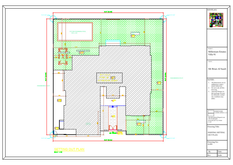 001 - Existing Setting Out Plan | PDF