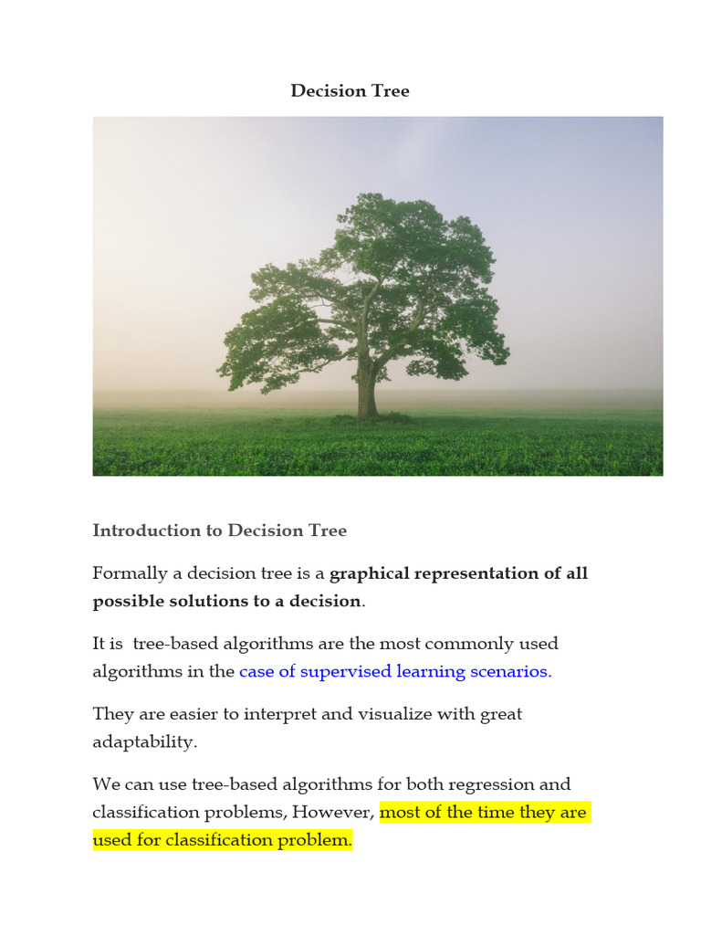 Decision Tree Theory | Download Free PDF | Applied Mathematics | Algorithms