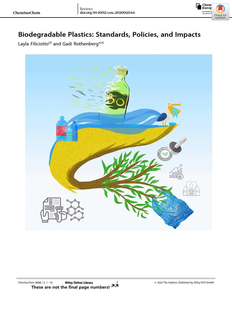 Biodegradable Plastics Standards Policies Impacts | PDF | Biodegradation | Plastic