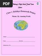 Holiday Homework UKG | PDF