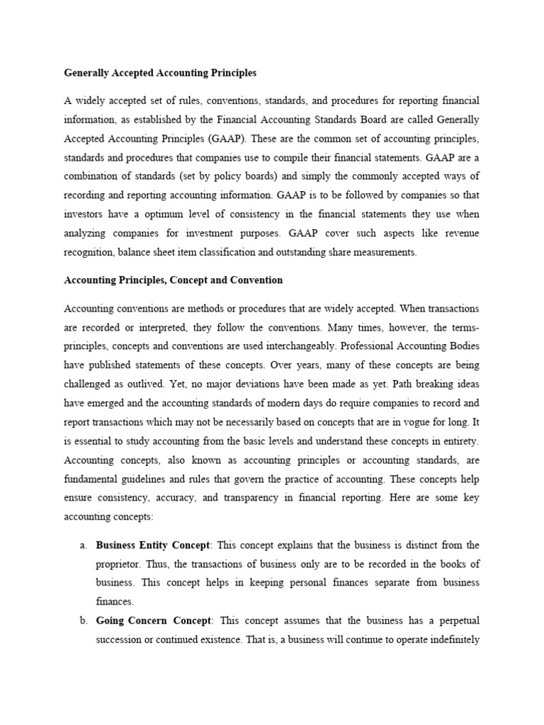 NOTE 2 Accounting Concepts and Conventions Week | PDF | Debits And Credits | Accounting