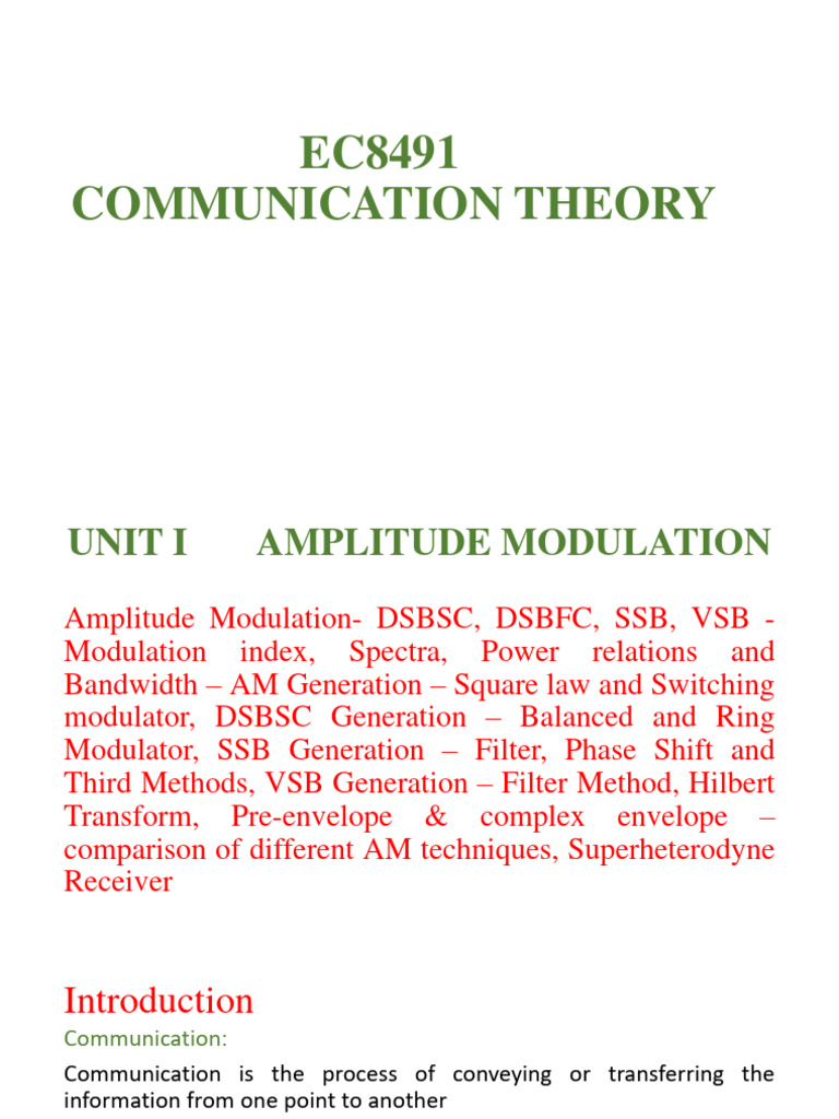 Communication Systems Lecture Notes | PDF | Frequency Modulation ... Communication Systems Lecture Notes | PDF | Frequency Modulation ...