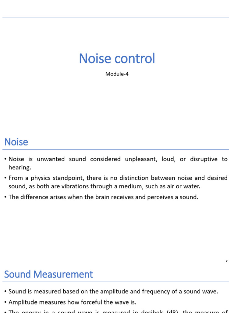Noise | PDF | Hearing Loss | Sound