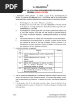 Aadhaar Self Declaration Form | PDF