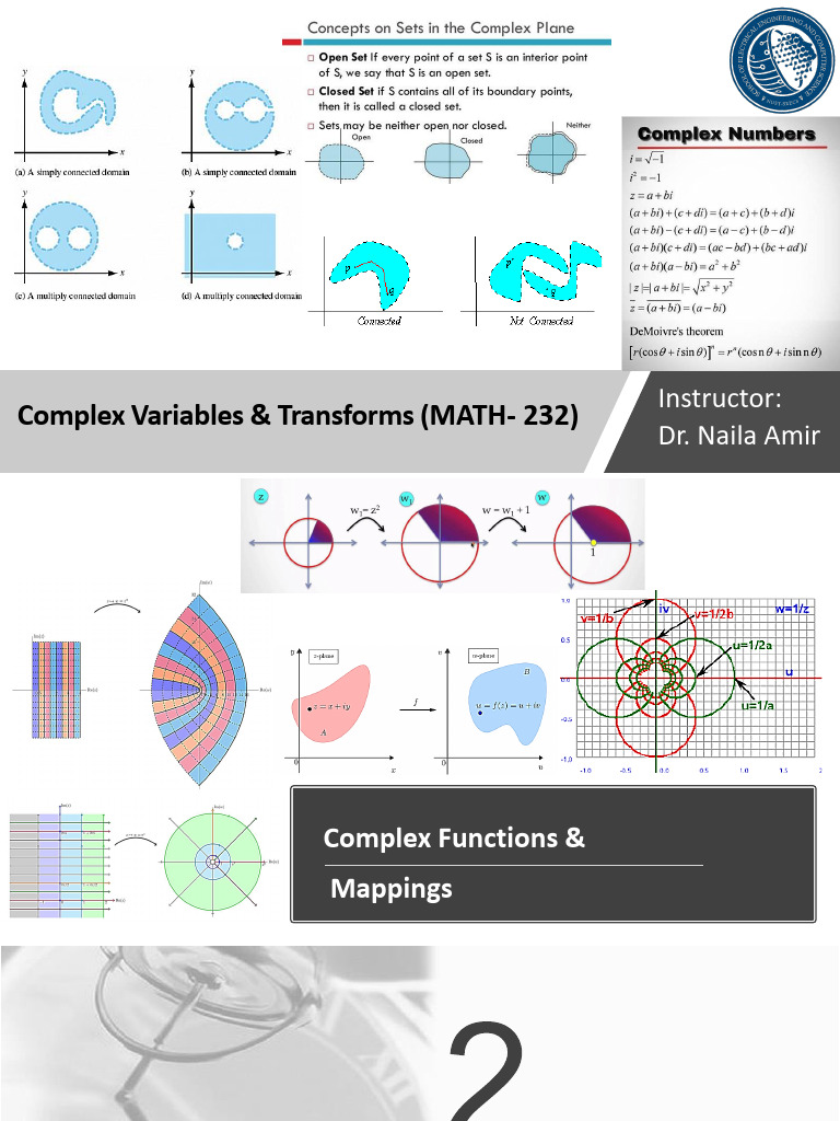 Lecture # 6 (Complex Functions and Mappings) | PDF | Function (Mathematics) | Complex Number
