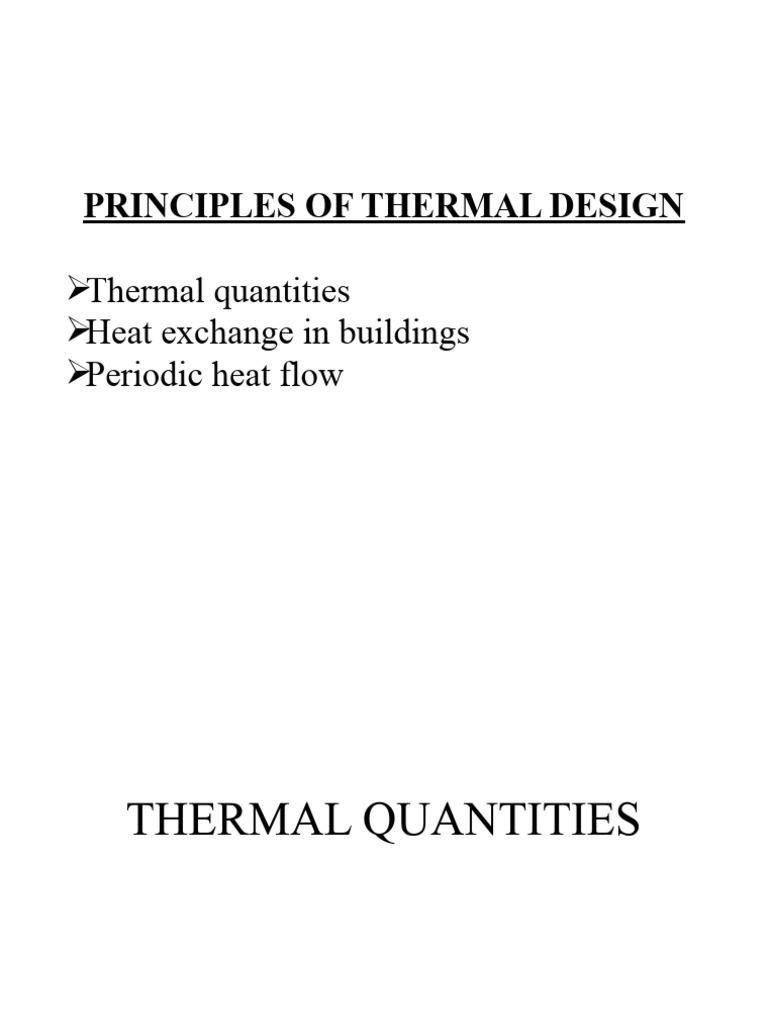 01thermal Quantities | PDF | Heat Transfer | Heat