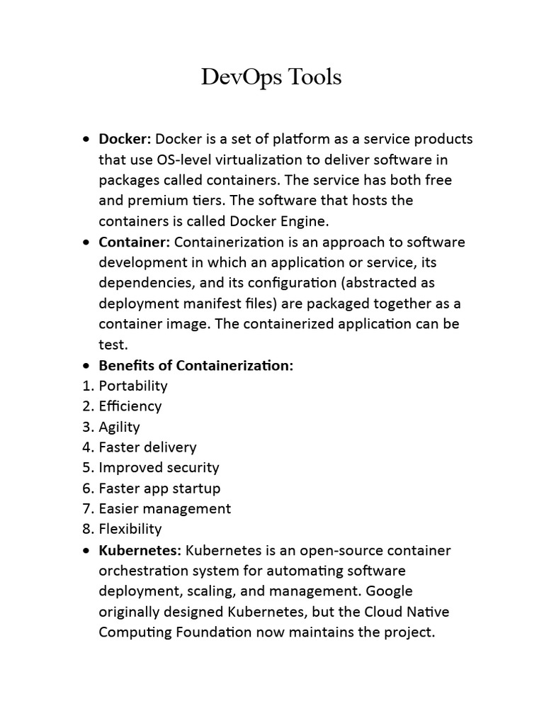 Devops Tools Pdf