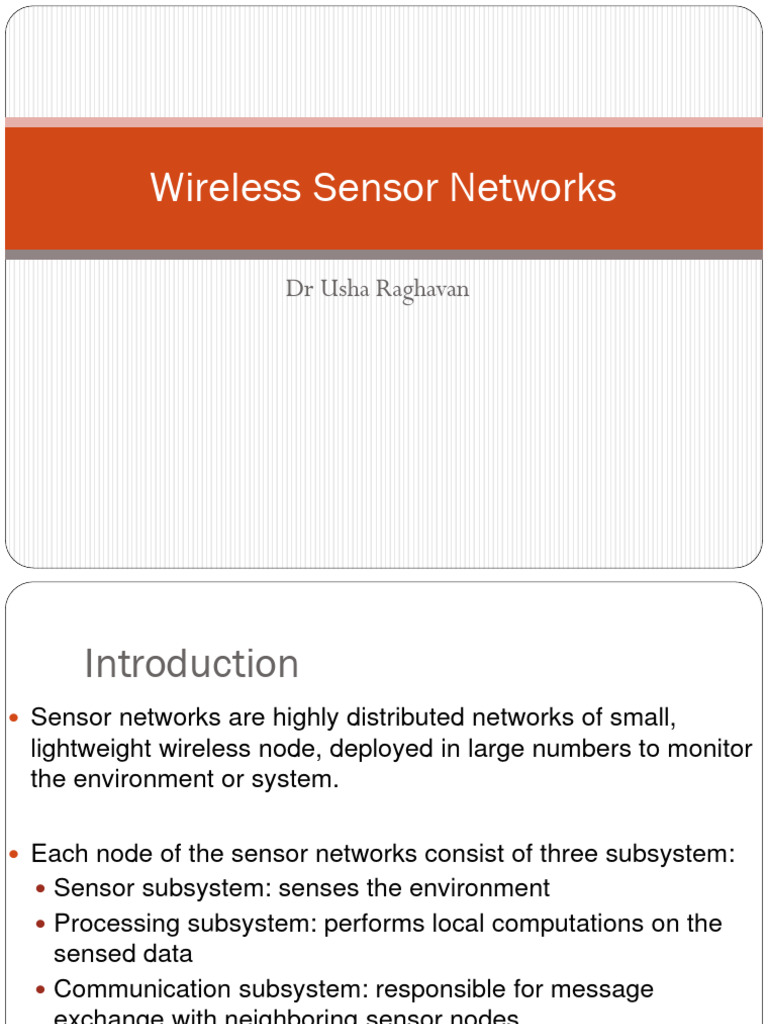 Wireless Sensor Networks Pdf Wireless Sensor Network Computer Network
