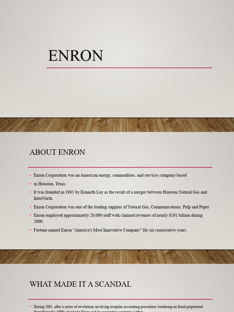 ENRON | PDF | Enron | Accounting