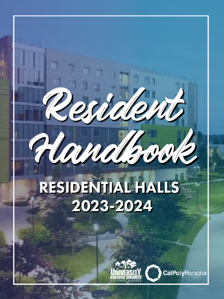 CPP Residential Halls Handbook 2023-24 | PDF | Home Appliance ...