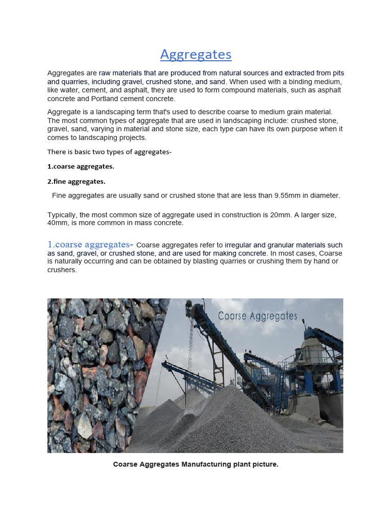 Aggregate | PDF | Construction Aggregate | Concrete