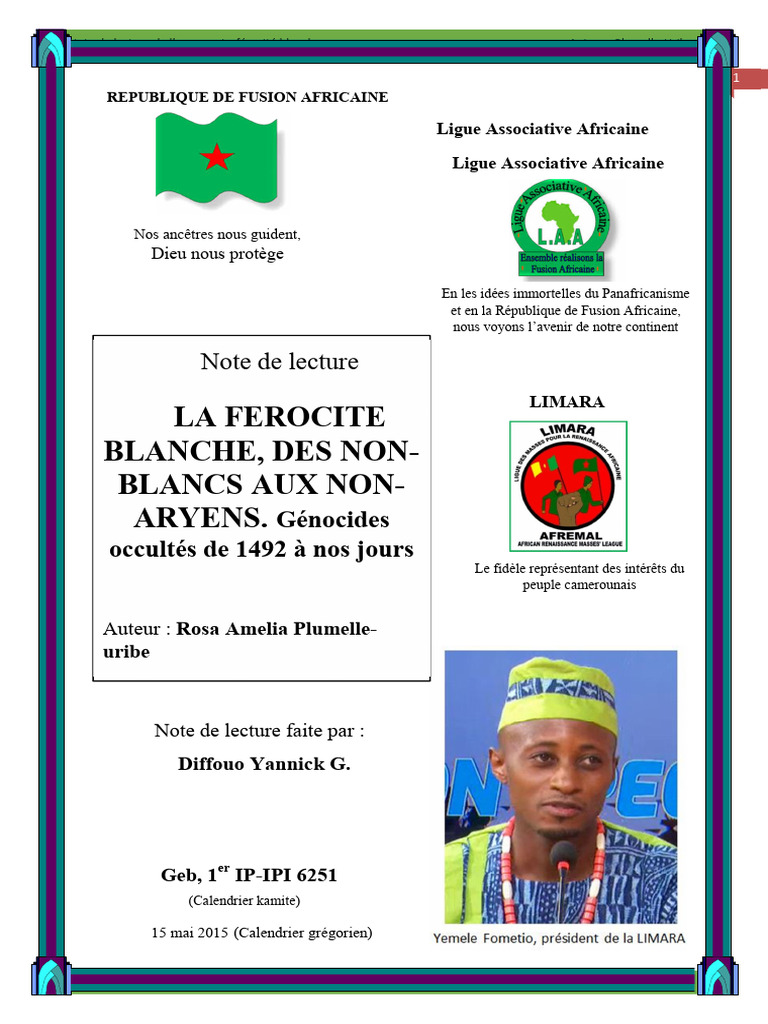 La férocité blanche : génocides occultés | PDF | Allemagne nazie | Nazisme