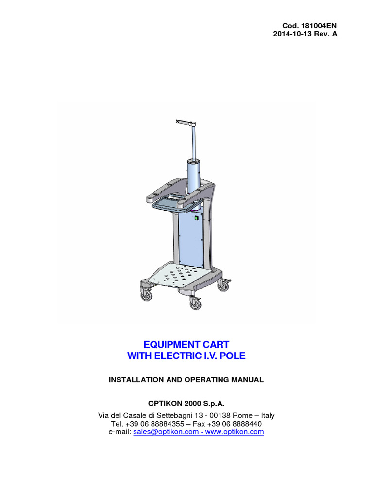 Equipment Cart Pulsar Pulsar 2 User Manual en | PDF | Electrical Connector | Switch