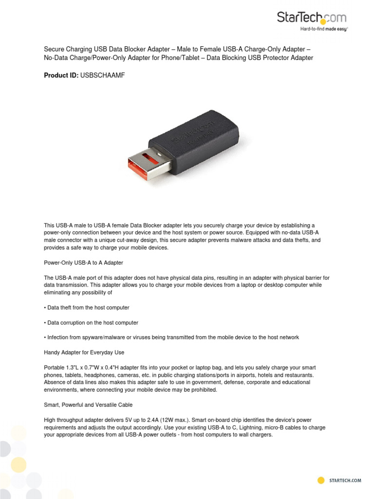 Usbschaamf Datasheet | PDF | Usb | Computer Hardware
