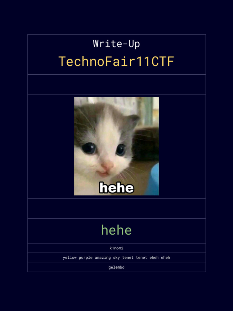 TechnoFair11 CTF Write-Up Summary | PDF | Encryption | Applied Mathematics