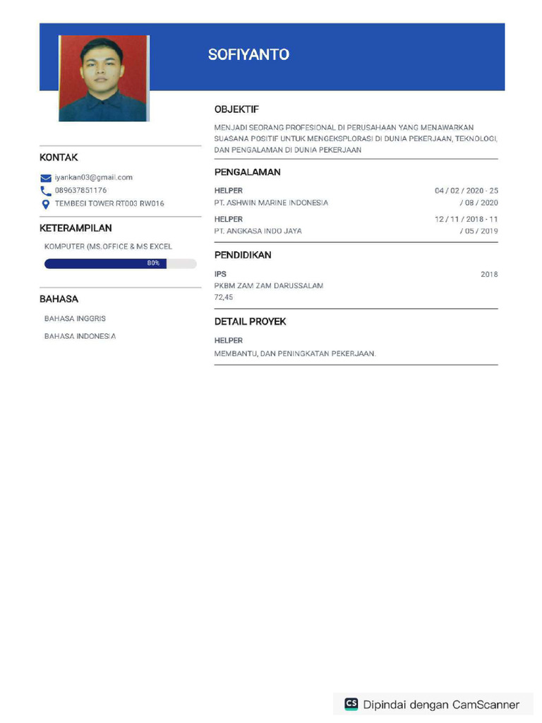 CV Sofianto(1) Compressed Compressed | PDF