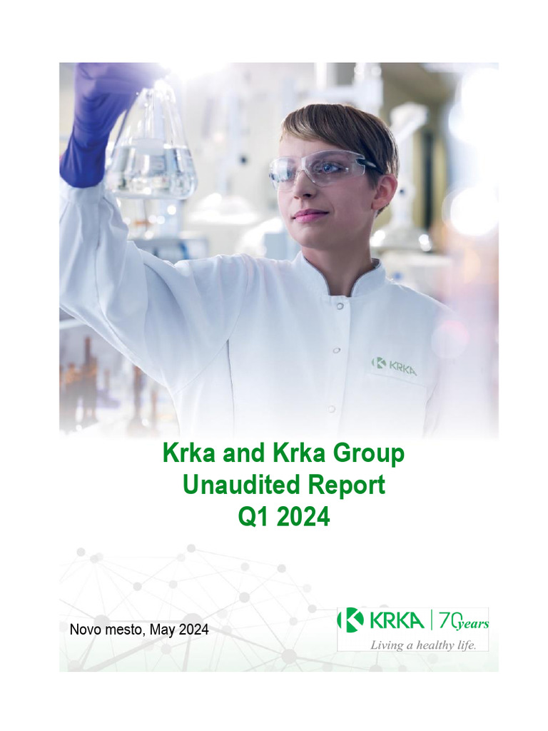Krka and Krka Group Unaudited Report Q1 2024 | PDF | Hedge (Finance) | Business