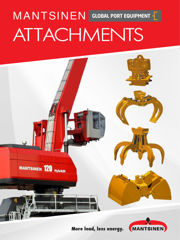 Mantsinen Crane Attachments Overview | PDF