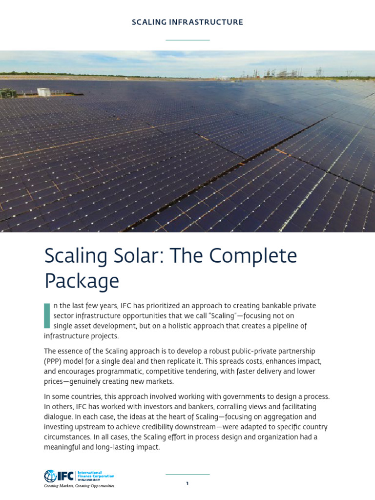 Scaling Infra Solar 08 | PDF | International Finance Corporation ...