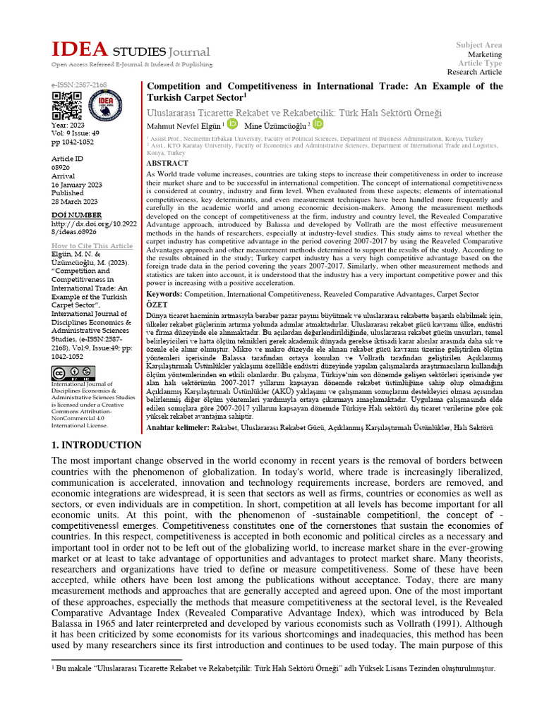 Studies: Journal | PDF | Globalization | Carpet