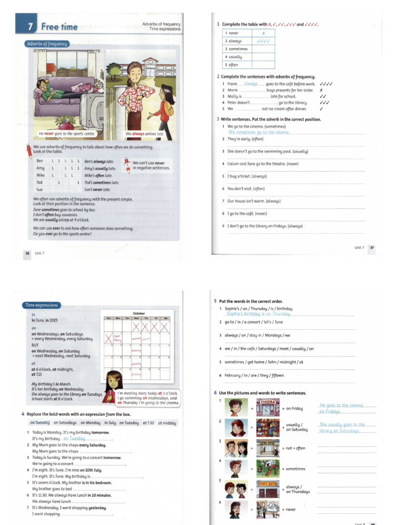 Grammar Friend 3 SB - Free Time | PDF