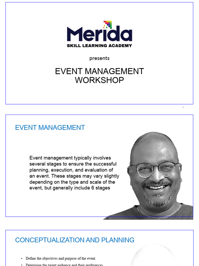 Event Management Workshop Pdf Marketing Target Audience
