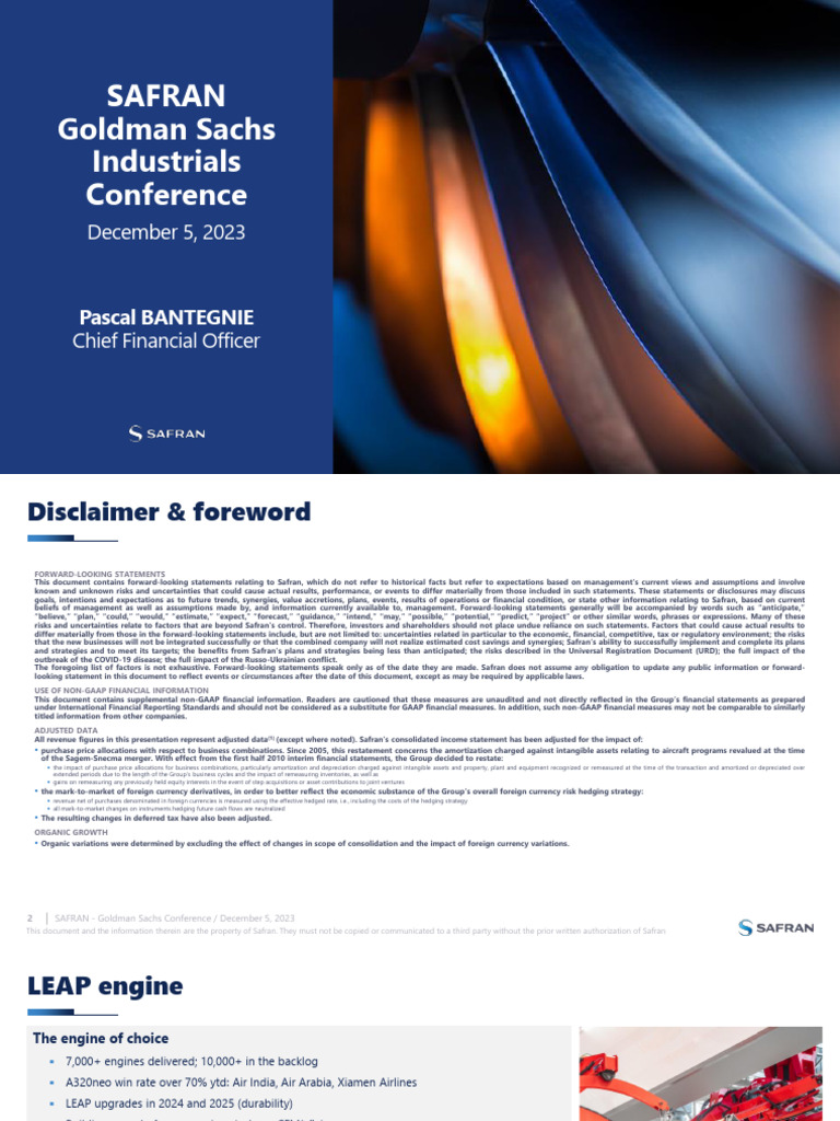 Conference Goldman Sachs 2023 Vdef | PDF | Risk | Economies