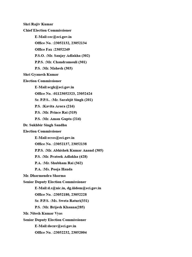 Officers Directory S Pdf