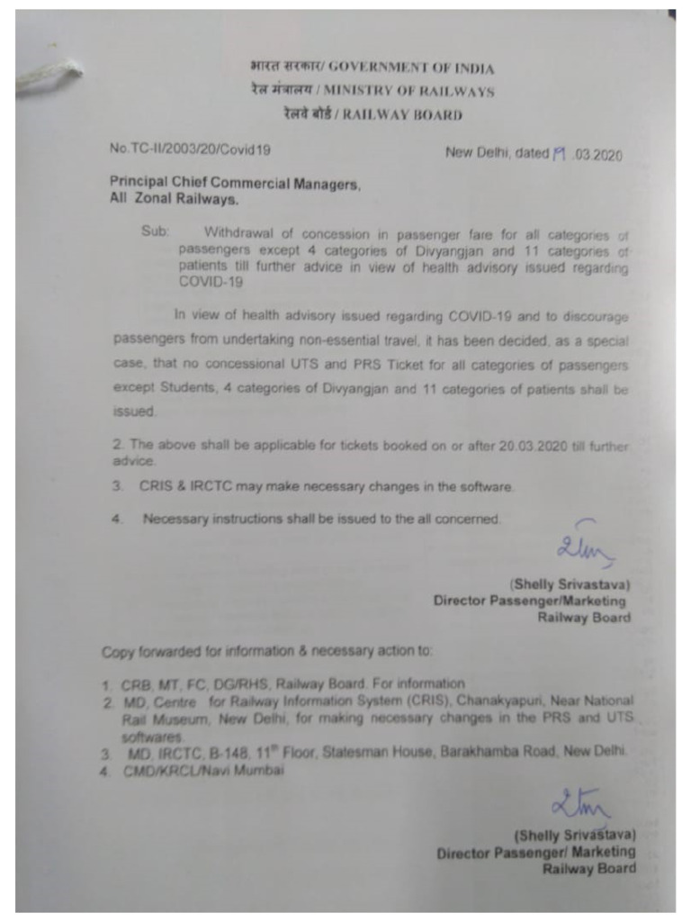 Concession Withdrawal | PDF