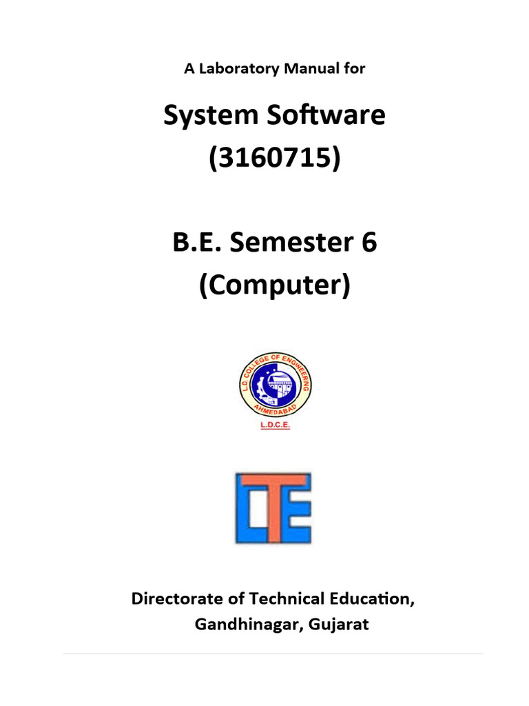 System Software Lab Manual | PDF | Parsing | Macro (Computer Science)