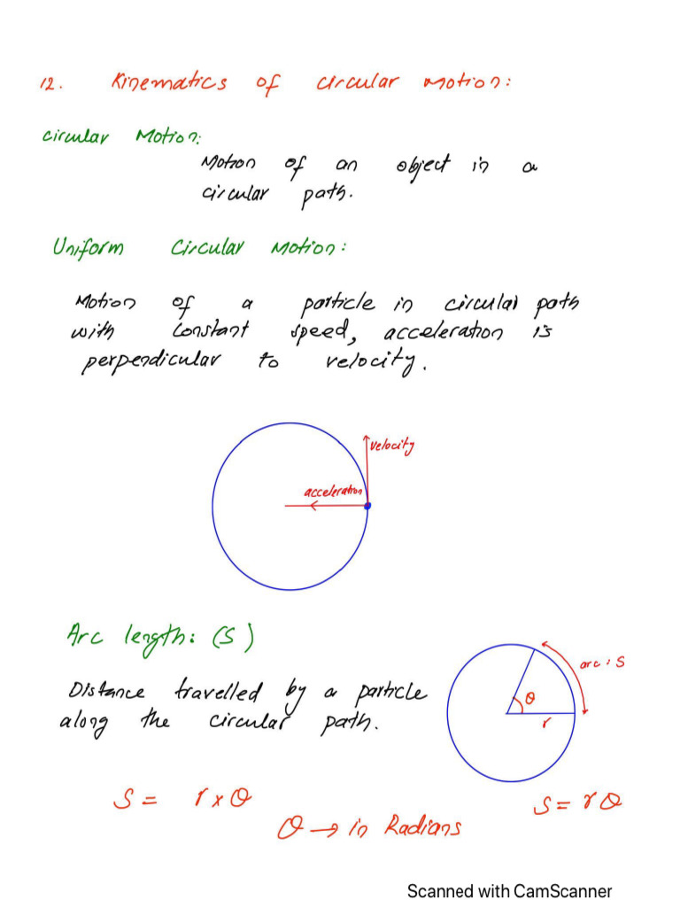 12 Circular Motion | PDF