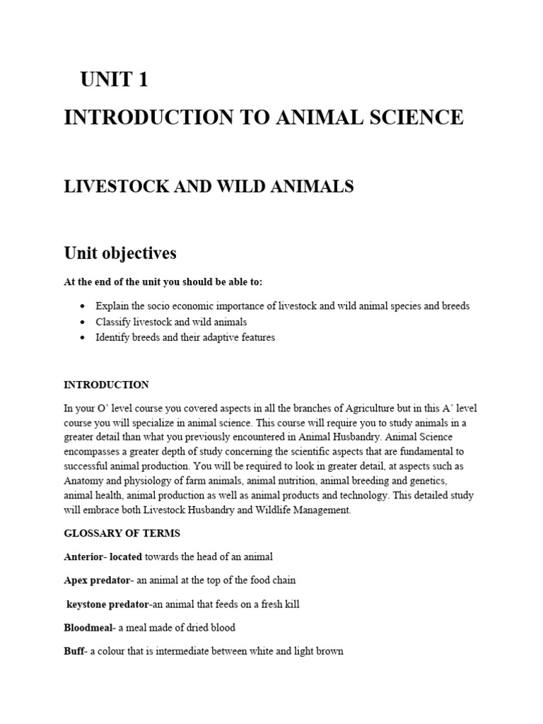 Animal Science Notes Cannyz | PDF | Stomach | Digestion