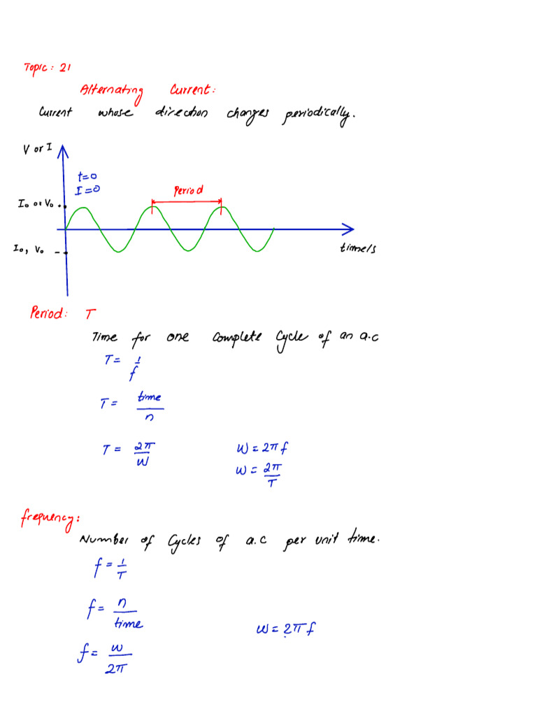 21 AC and Rectification | PDF