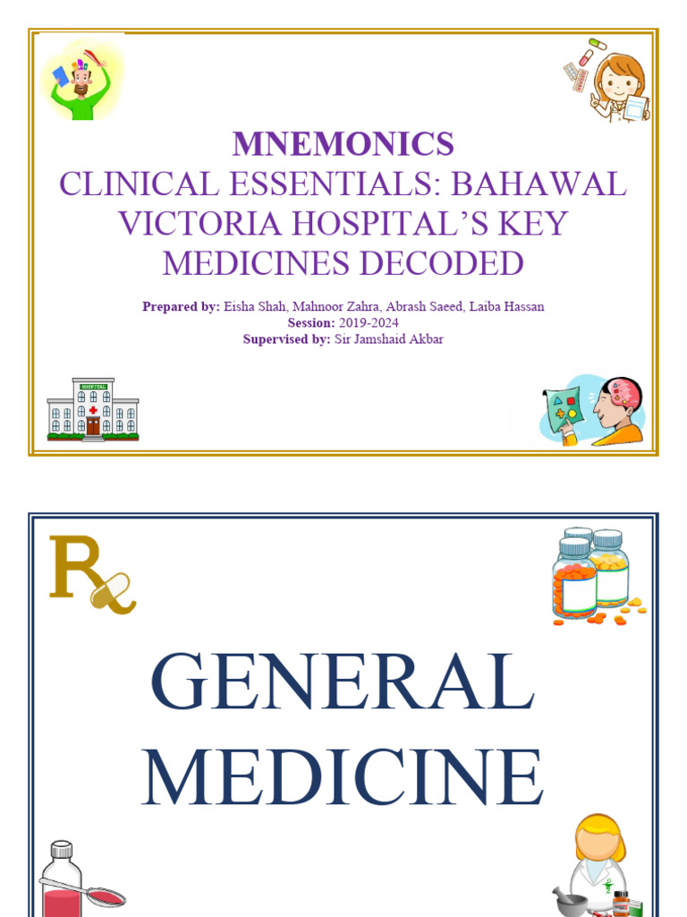 Clinical Mnemonics for Medical Students | PDF | Bleeding | Nonsteroidal ...