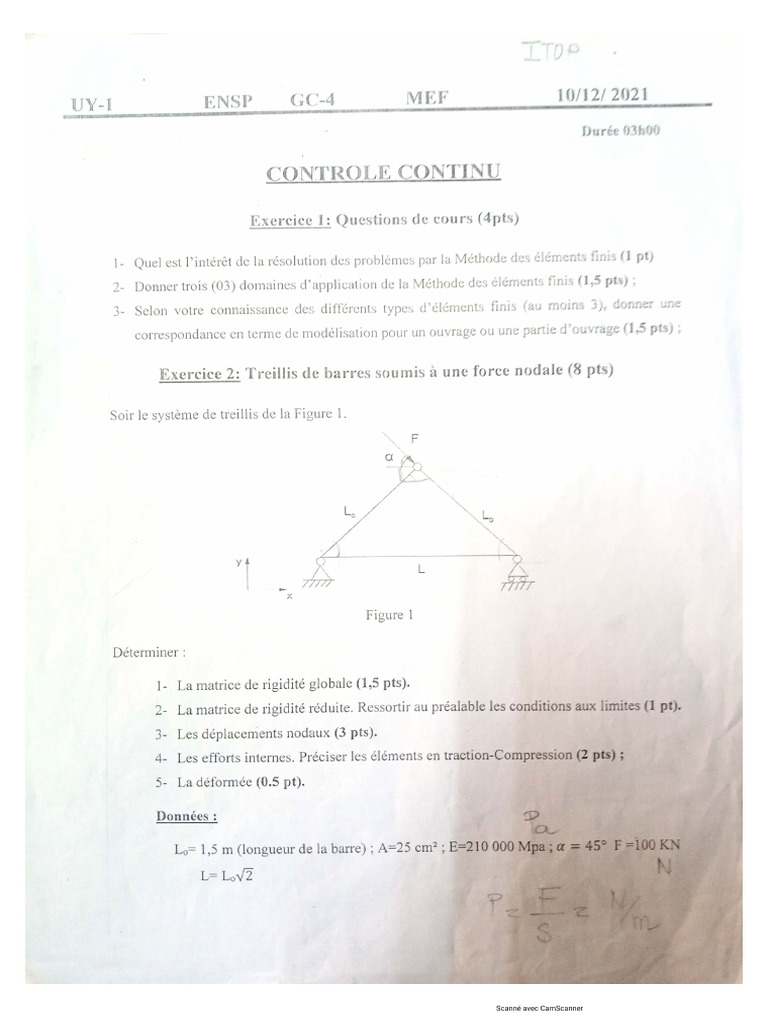 CC & Examens Mef | PDF