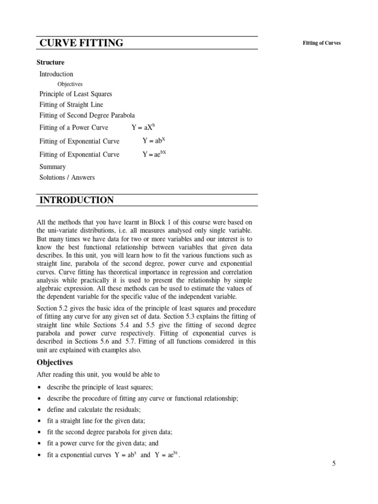 PSAI Unit3 Curve Fitting | Download Free PDF | Least Squares | Errors ... PSAI Unit3 Curve Fitting | Download Free PDF | Least Squares | Errors ...