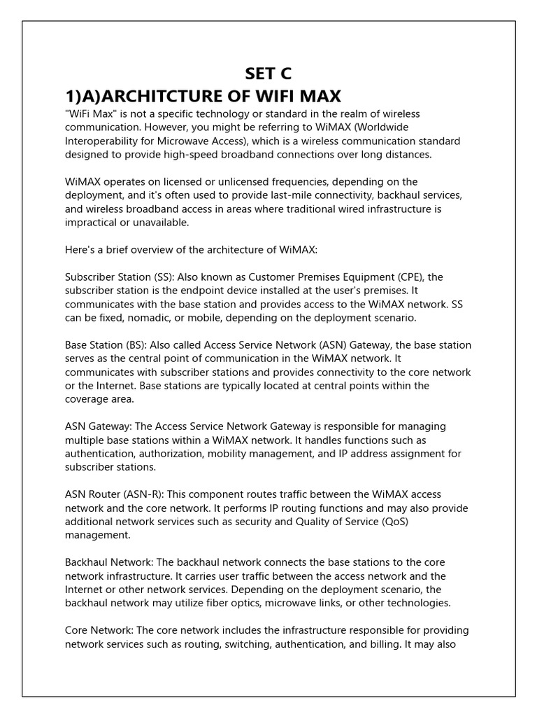 SET C | PDF | Transmission Control Protocol | Internet Protocol Suite