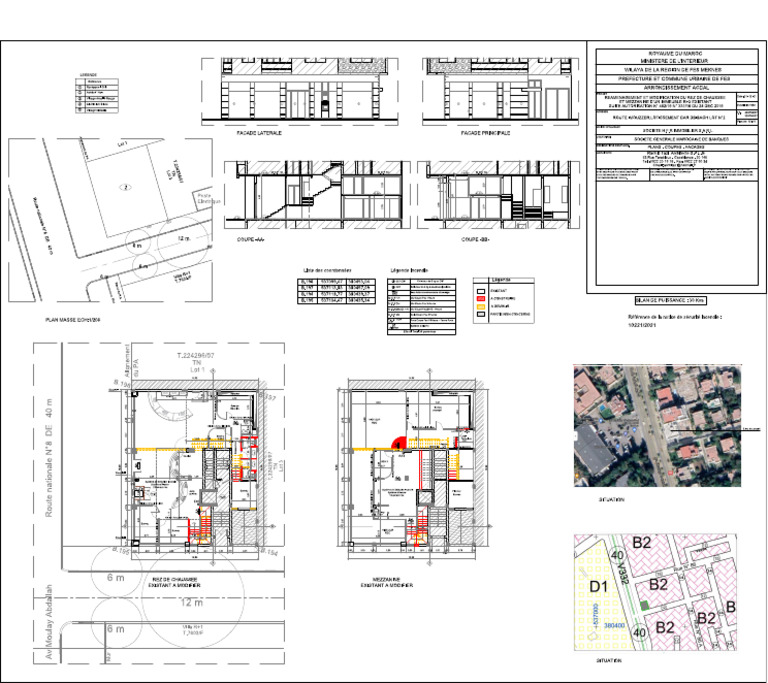 Sgma Caf Fes Plan Autorise (03.03.22) | PDF